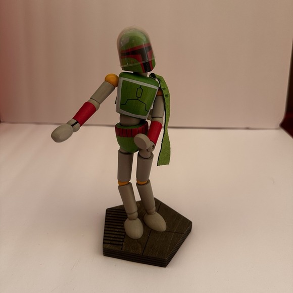 Toys | Disney Parks Star Wars Galaxys Edge Boba Fett Wooden Poseable ...